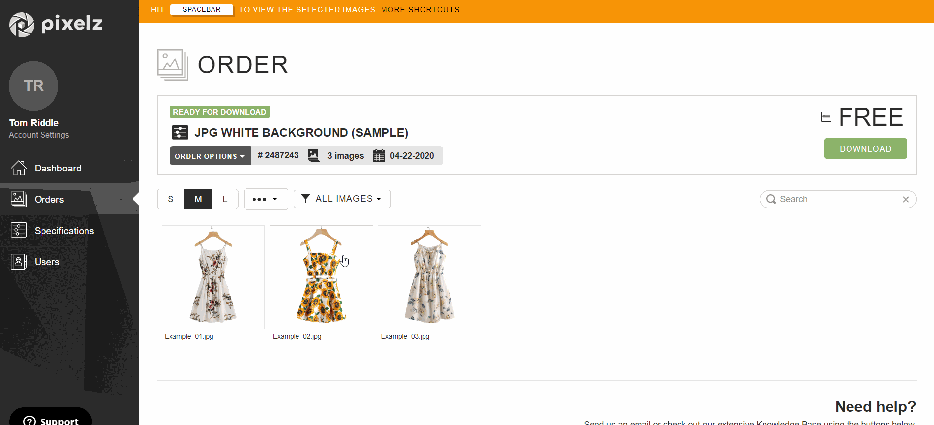 Rejection Tool – Pixelz