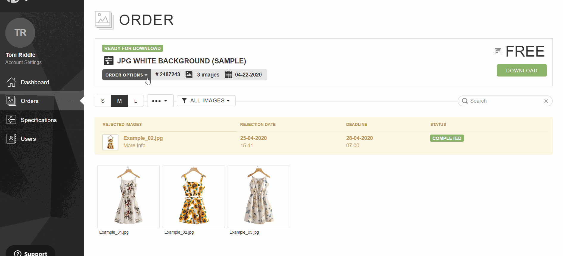 Rejection Tool – Pixelz