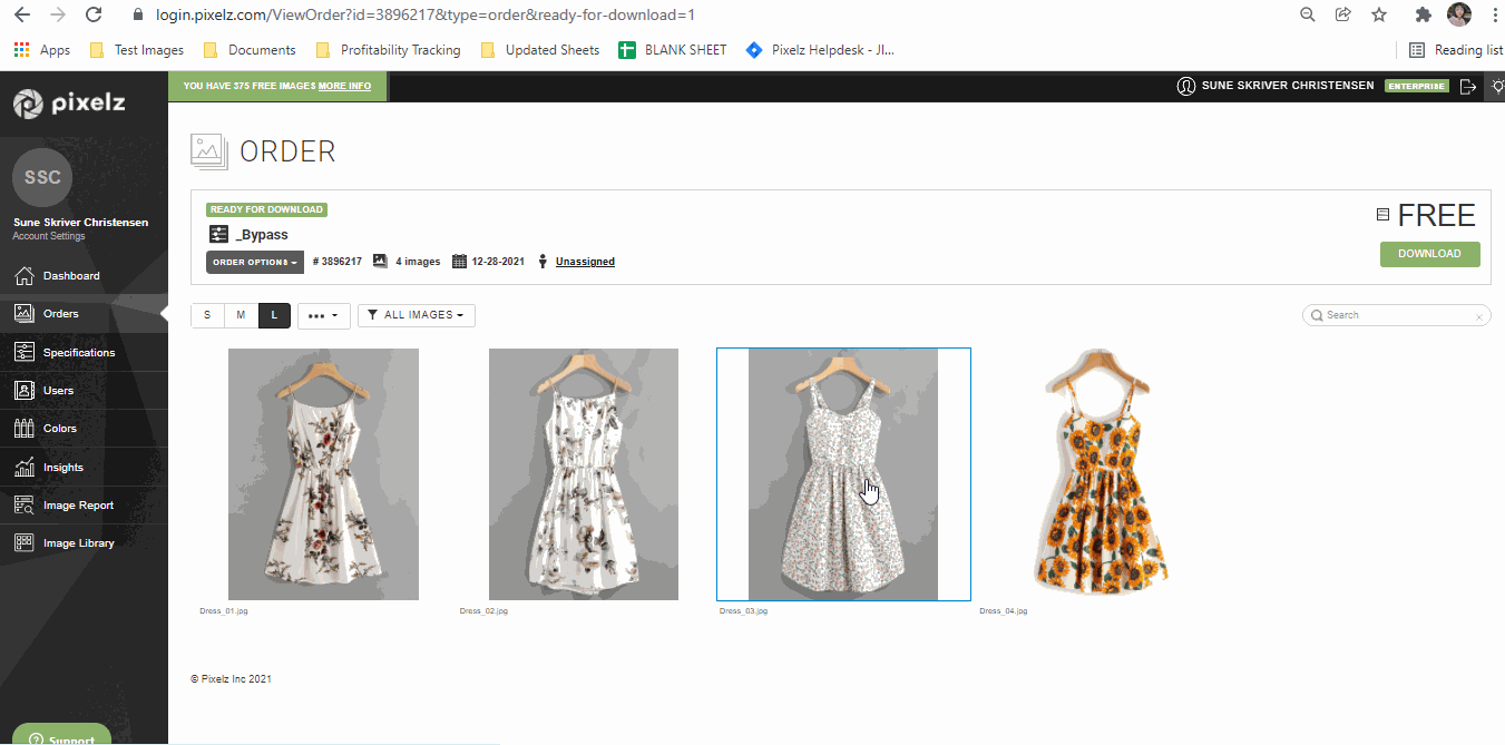Rejection Tool – Pixelz