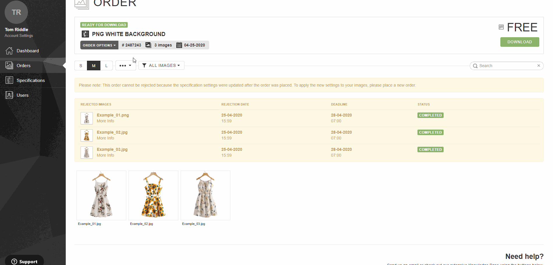 Reviewing images – Pixelz