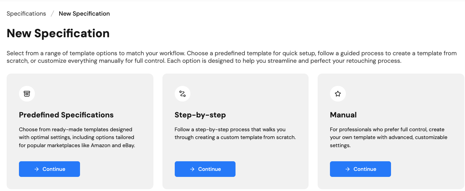About Specifications – Pixelz